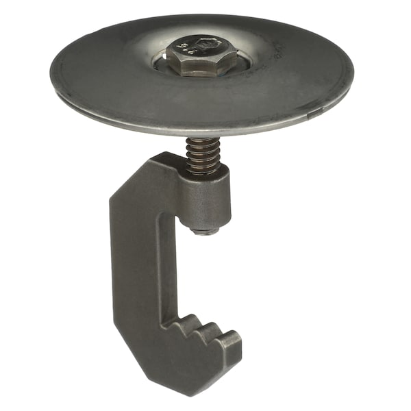 Zoro Select Grating Clip, For Screw Size 1/4 in, 316 Stainless Steel ...