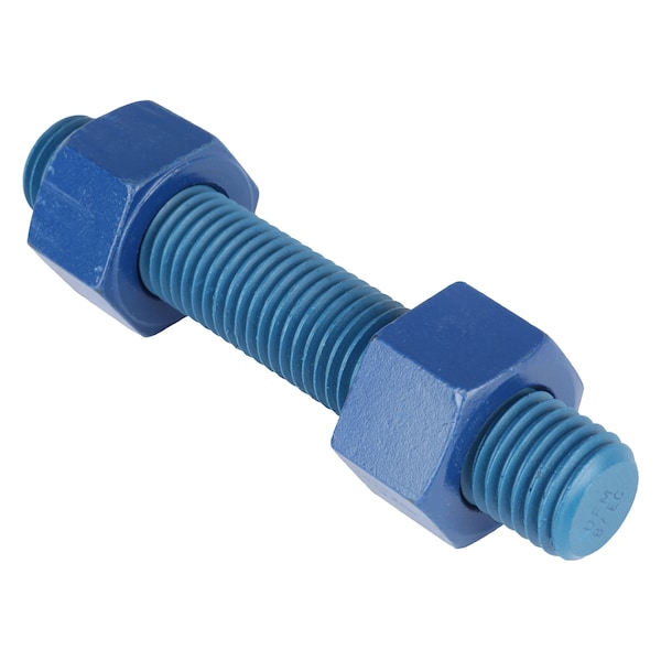 Usa Fastener Threaded Stud, Fluoropolymer Coated Finish, 4 PK B7-1-6 | Zoro