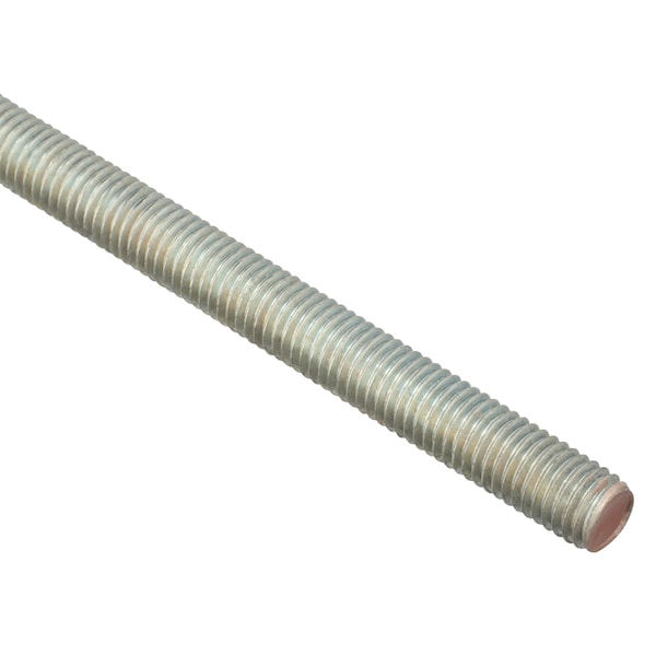 Zoro Select Fully Threaded Rod, 5/8"-11, 10 ft, Steel, Grade A, Zinc ...