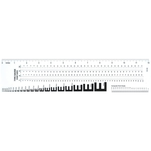 Westcott Rulers, 12" Graphic Arts Ruler GA-88 | Zoro