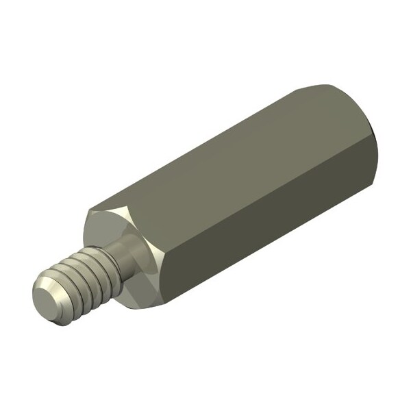 Lyn-Tron Hex Standoff, #10-32 Thrd Sz, 7/8 in Thrd L Aluminum Plain, 5/ ...