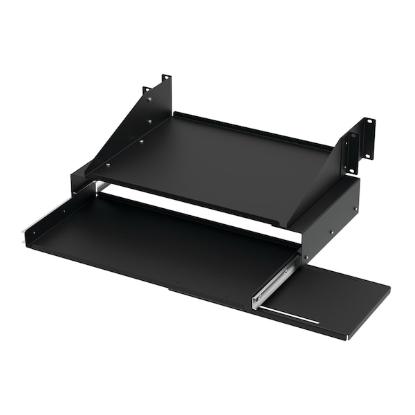 Nvent Hoffman Pullout Keyboard Tray with Monitor Shelf E19SKBM | Zoro