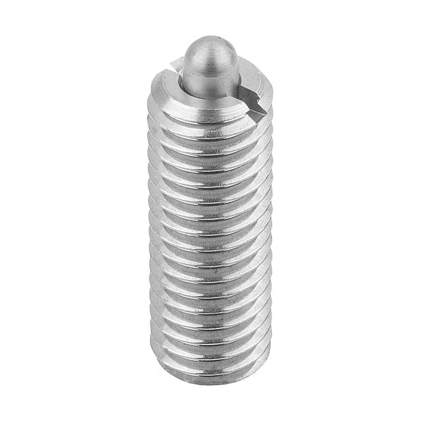 Kipp Spring Plunger Standard Spring Force D=M08 L=22, Stainless Steel ...