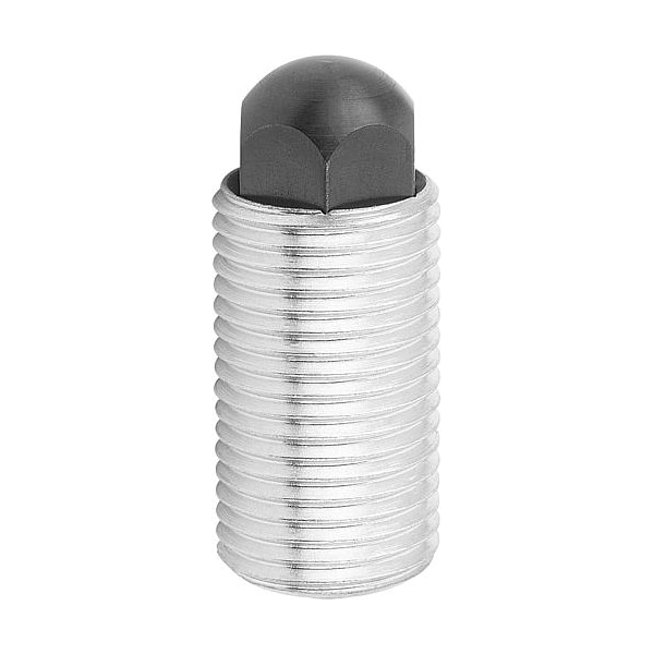 Kipp Push-Pull Plunger, Heavy Spring Force, With Rotation Lock, D=M16X1 ...