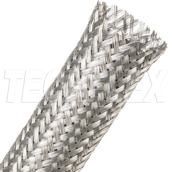 Techflex Tinned Copper, Tubular Braid, 1-1/2" MBN1.50SV | Zoro