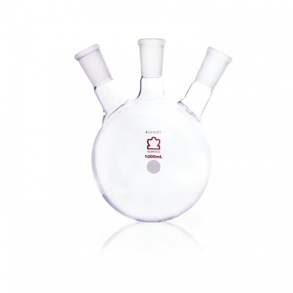 Kimble Chase Angled Triple Neck Round Bottom Flask 606020-1424 | Zoro
