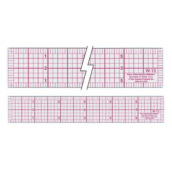 Westcott Rulers, 1"x6" 8ths Graph Ruler W-10 | Zoro