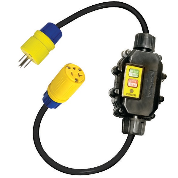 Ericson Inline GFCI GFCI Extension Cord, 12 AWG, 12/3, 2 Outlets, 5-15R ...