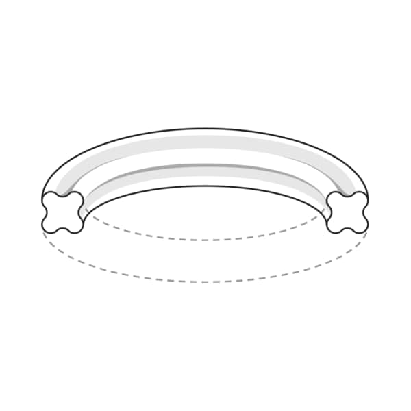 Usa Industrials X-Profile Buna-N O-Ring, Dash 016, PK100 ZUSAQH70016 | Zoro