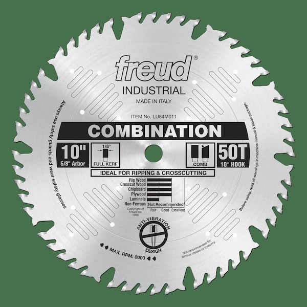 Freud Combination Blade, 10 LU84M011 | Zoro