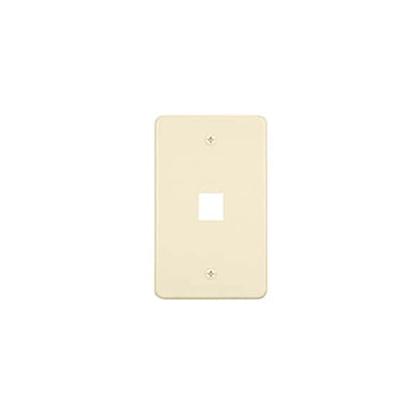 Allen Tel Versatap Faceplate, 1-Port, Ivory AT30-1-09 | Zoro