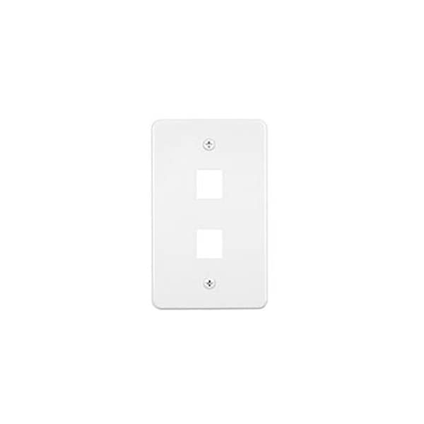 Allen Tel Versatap Faceplate, 2-Port, White AT30-2-15 | Zoro