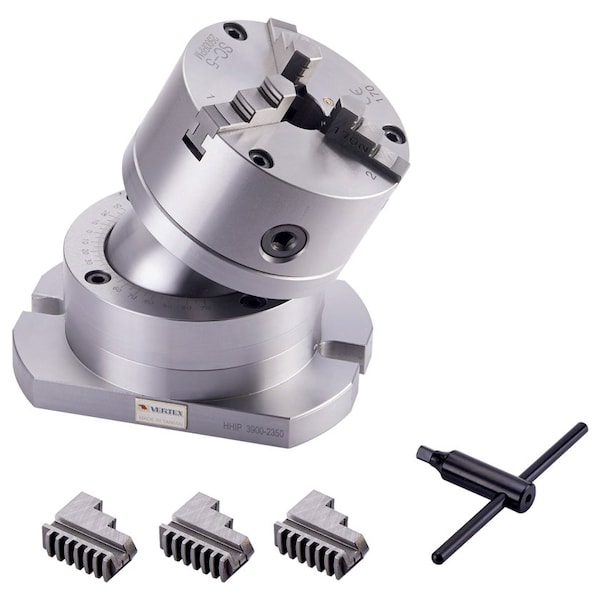 H & H Industrial Products Vertex 5" 3-Jaw 360 Degree Rotary Chuck 3900 ...
