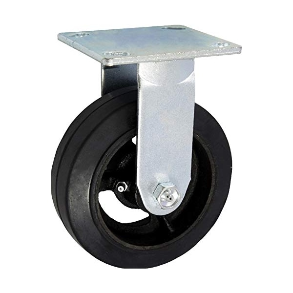 Casterhq 5x2 Rigid/Fixed Caster, Mold ON Rubber Wheel, 400 lbs Capa Q1 ...