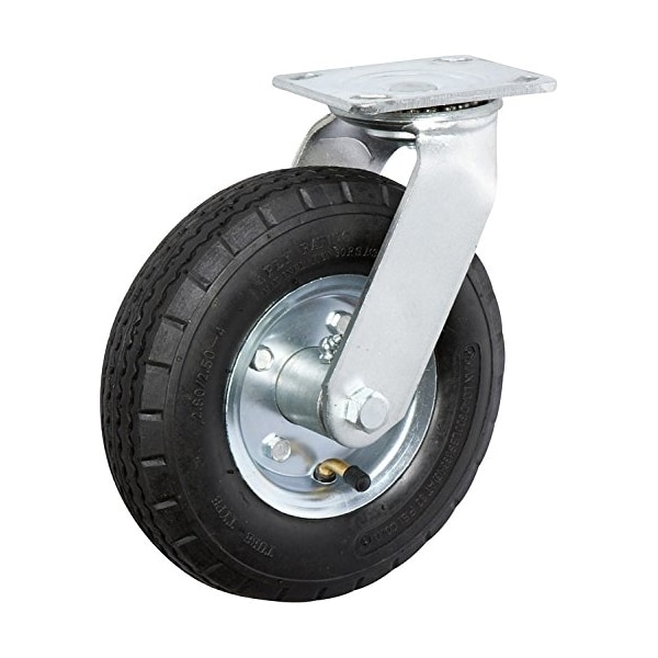 Casterhq 8"x2.5" Swivel Pneumatic Caster, 4 PLY, 250 LBS Capacity, Air ...