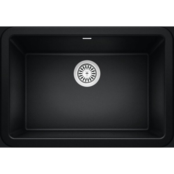 Blanco Ikon Silgranit 27" Apron-Front Farmhouse Kitchen Sink - Coal ...