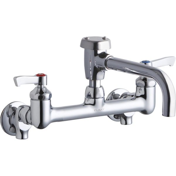 Elkay 8" Centers WFaucet 7" Vented Spt 2" Lvr Hdl Inlets+Stop ...