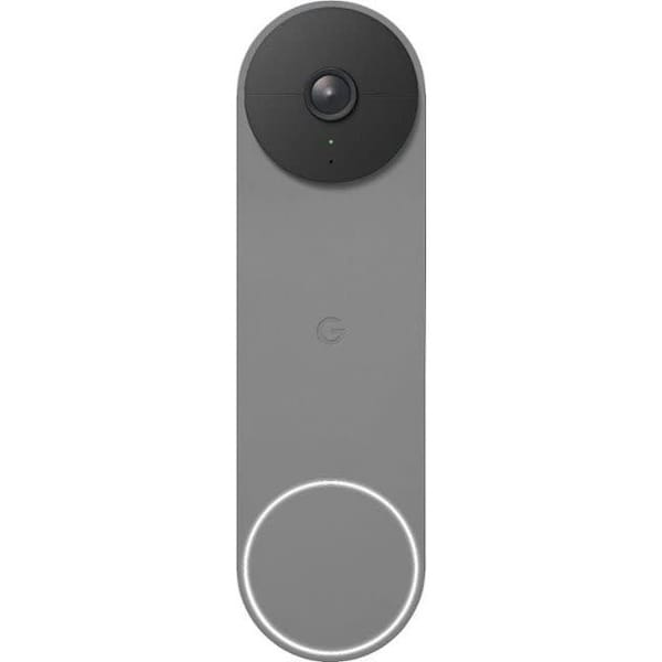 Google Nest 6-3/10 H x 1-4/5 W Battery Powered Video Doorbell Ash ...
