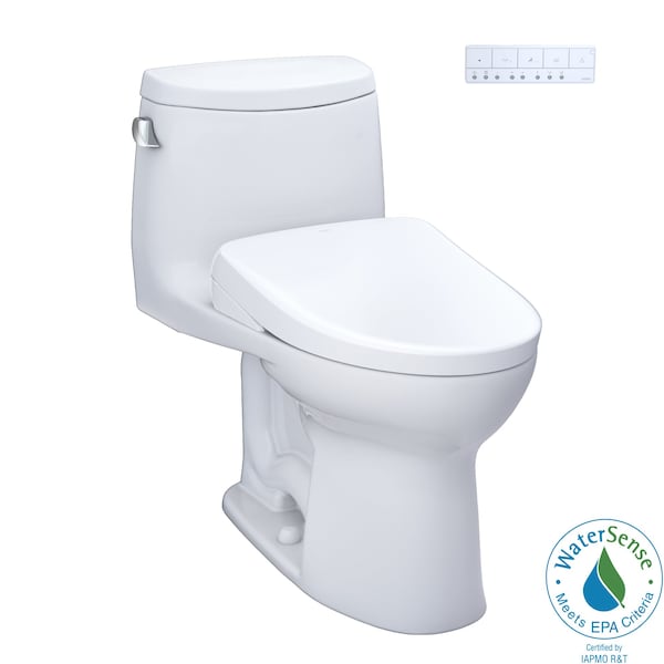 Toto UltraMax II 1.28 GPF One Piece Elongated Toilet, Tornado Flush ...