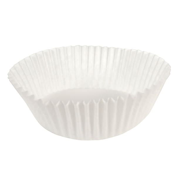 Paterson Fluted Bake Cups, 5-1/2in, White, 10000 PK CG01057 | Zoro