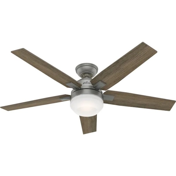 Hunter Apex II 52 in. Matte Silver Indoor Ceiling Fan 50171 | Zoro