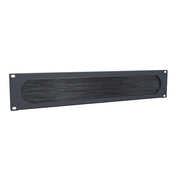 Hammond 2U BRUSHED RACK Panel BRP2UBK | Zoro