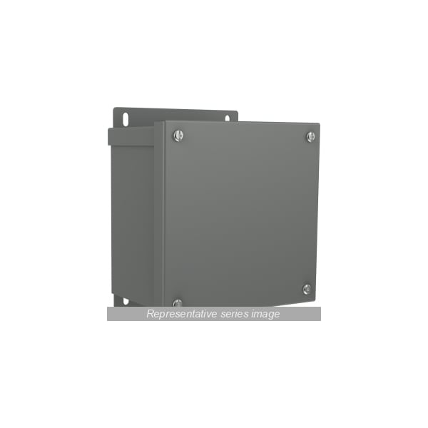 Hammond Screws Electrical Enclosures, 8 in H, 4 in D, 8 in W, 3R, Steel ...