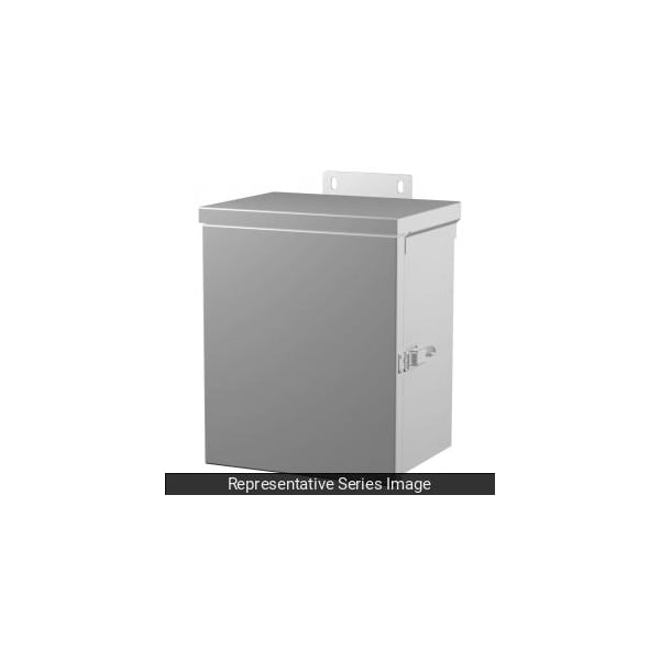 Hammond Snap Latch Electrical Enclosures, 12 in H, 6 in D, 10 in W, 3R ...