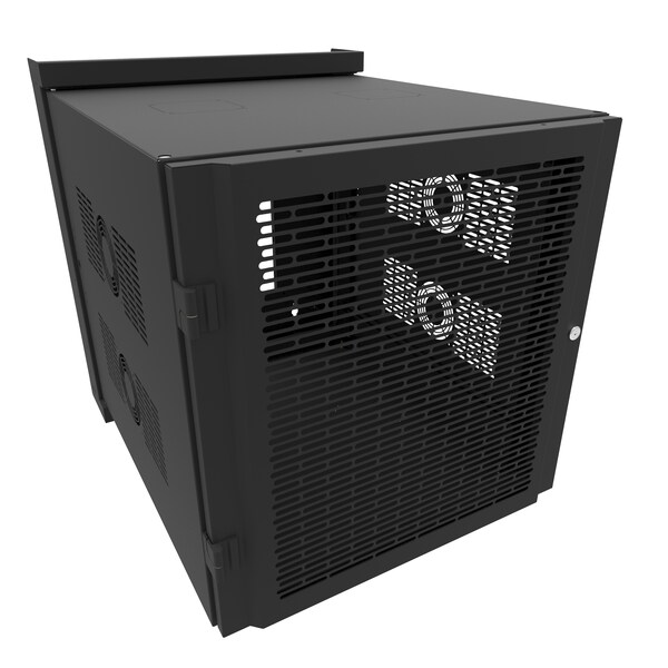 Hammond Swing-Out Sectional Wall Mount Rack Cabinet HWM2412U26BK | Zoro