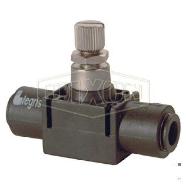 Dixon Legris by In-Line Flow Control Valve, 15 to 145 psi, Nylon Body ...