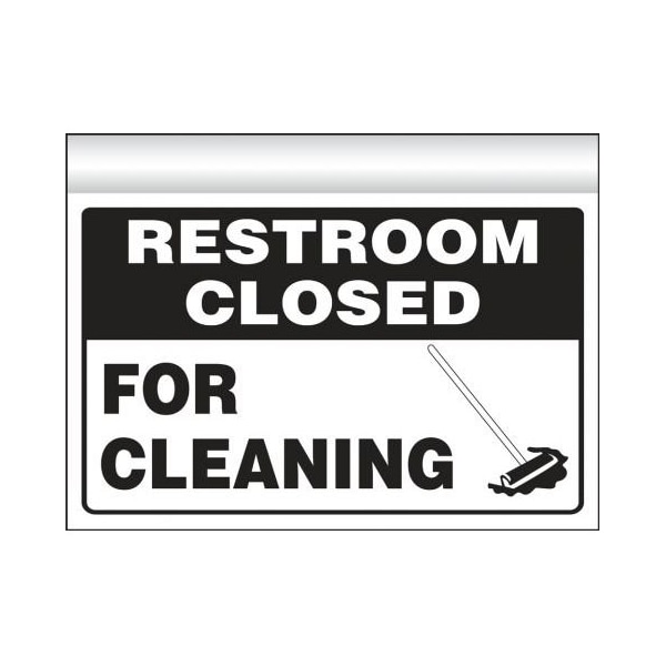Accuform HANGING DOORWAY SIGN RESTROOM CLOSED HSK519 HSK519 | Zoro