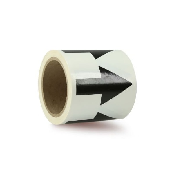 Accuform DIRECTIONAL FLOW ARROW TAPES 4 in x 54 RAW258BKWT RAW258BKWT ...