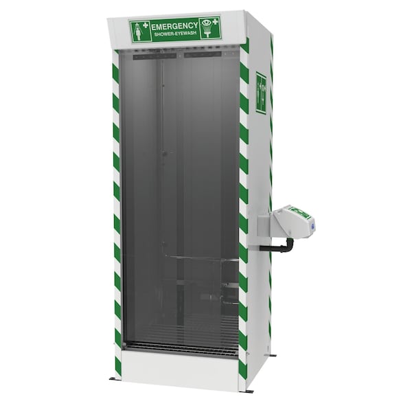 Hughes Safety Multi-Nozzle Decon Cubicle Shower, Acrylic Capped ABS ...