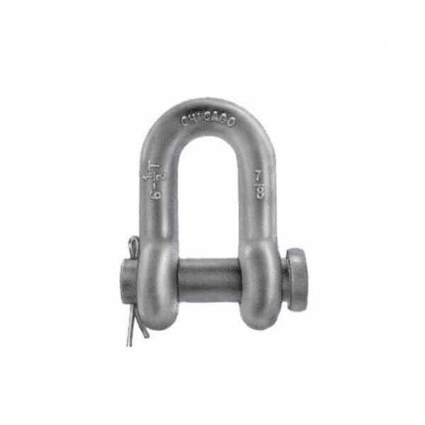 Chicago Hardware Chain Shackle, Class 1, 15 Ton, 716 In, 12 In Pin Dia ...