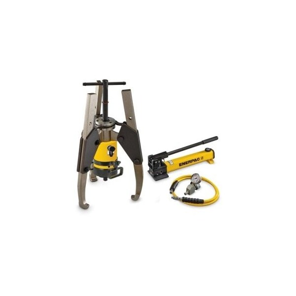 Enerpac Hydraulic Sync Grip Master Puller Set Hand Pump 50 Ton Capacity ...
