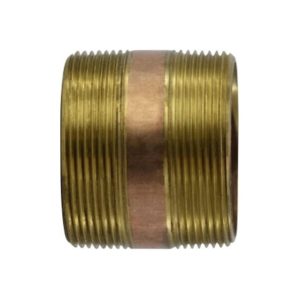 Midland Metal 3 X 4 RED BRASS NIPPLE 40203 | Zoro