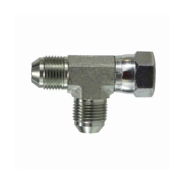 Midland Industries Swivel Run Tee, 17812 Nominal, Male JIC Flare x ...