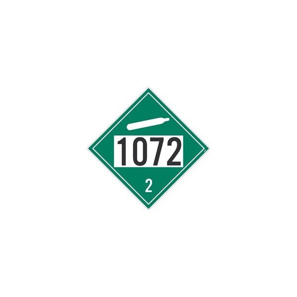 Nmc PLACARD, OXYGEN, 1072 2, DL136BTB50 | Zoro