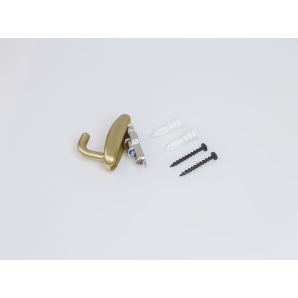 Hangman Snap Hook Modern Wall Hook w Hidden Hardware Brushed Brass ...