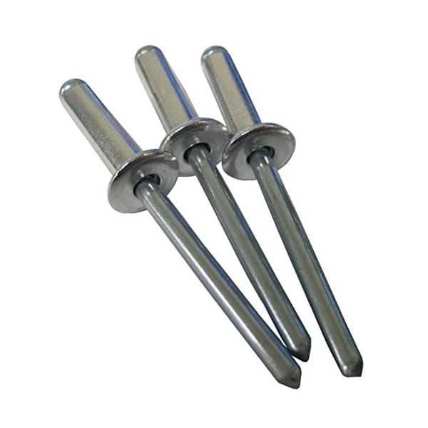 POP Blind Rivet, Domed Head, 0.1875 in Dia., 0.44 in L, Steel Body ...