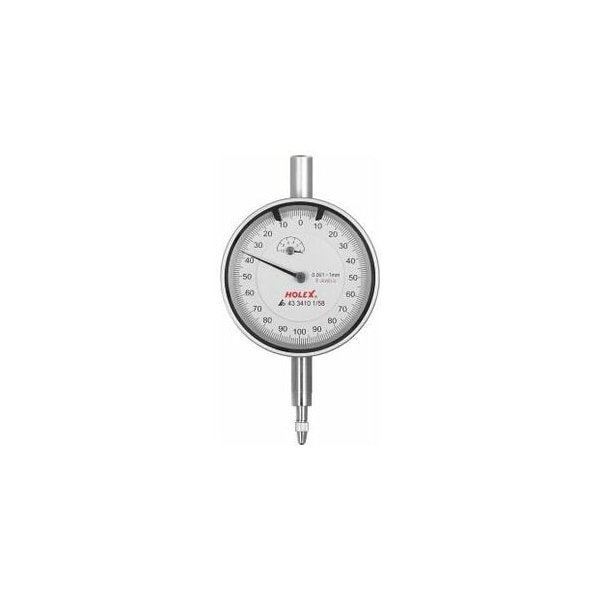 Holex Precision Dial Indicator, Shock-Resistant, Measuring Range / Body ...