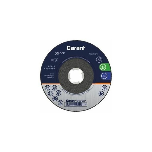 Garant X-LOCK Rough Grinding Disc, Dia: 125 mm 560011 125X7 | Zoro