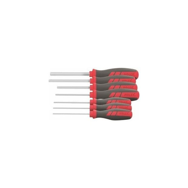 Holex Hex Screwdriver Set, with Power Grip, 7 Pc, 2mm to 8 mm 627503 7 ...