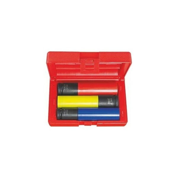 Holex 1/2 inch Drive Deep Impact Socket Set, 3 Pc, 17 mm - 21 mm 651231 ...