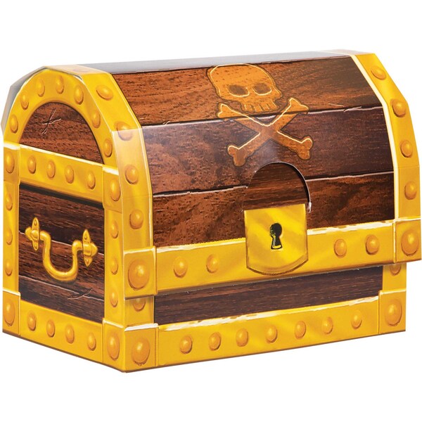 Creative Converting Pirate's Map Treasure Chest Centerpiece, 7"x9.25 ...