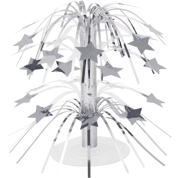 Creative Converting Silver Foil Cascading Centerpiece, 8.5", 6PK 261013 ...