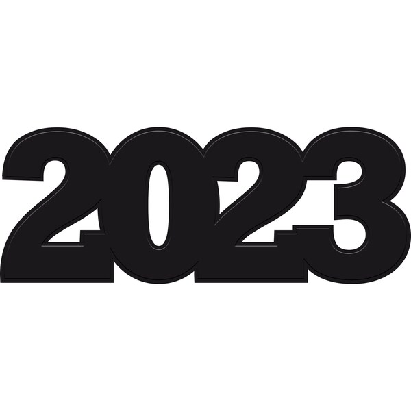 Creative Converting 16" x 8" 2023 Cutout PK12, 12PK 357339 | Zoro