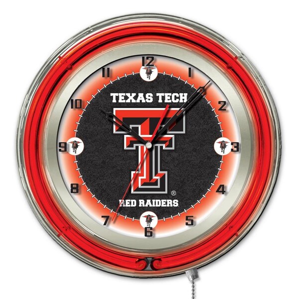 Holland Bar Stool Co Texas Tech University Double Neon 19" Clock ...