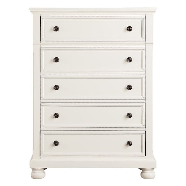 Homelegance Laurelin Bedroom Chest, White 1714W-9 | Zoro