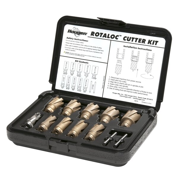 Hougen Carbide RotaLoc Cutter Kit 18-17001 | Zoro